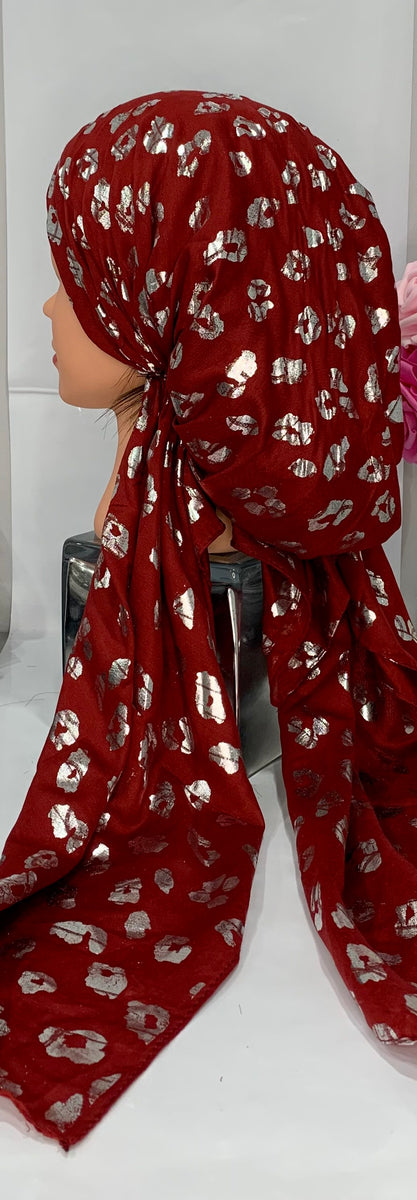 Silver Metallic LEOPARD Print Pretieds – Eishes Chayil Tichels